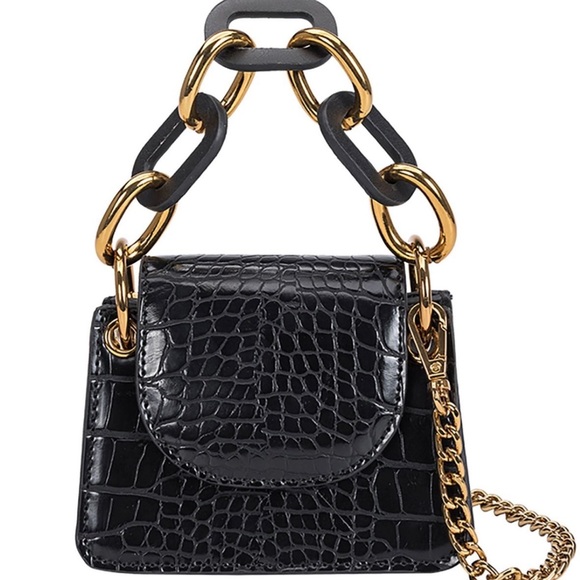 Bags | Melie Bianco Bella Micro Vegan Leathercroco Crossbody | Poshmark